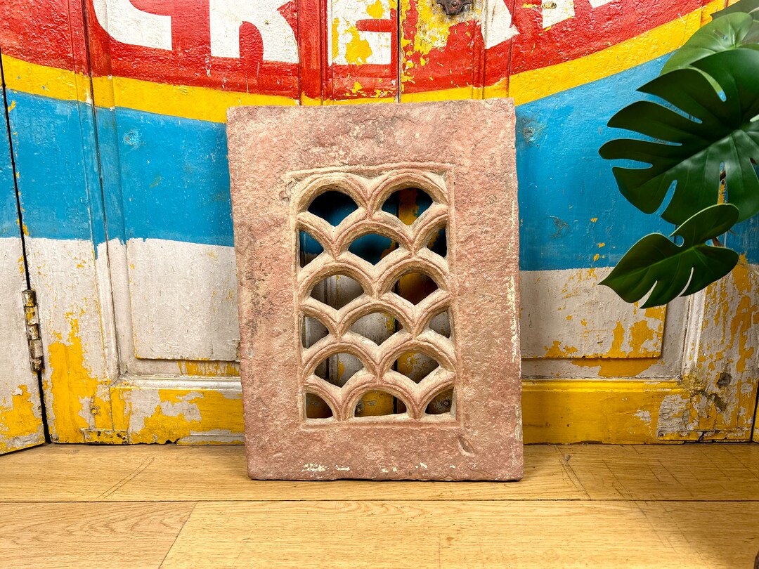 Antique Hand Carved Indian Stone Jali / Vent Window - Etsy