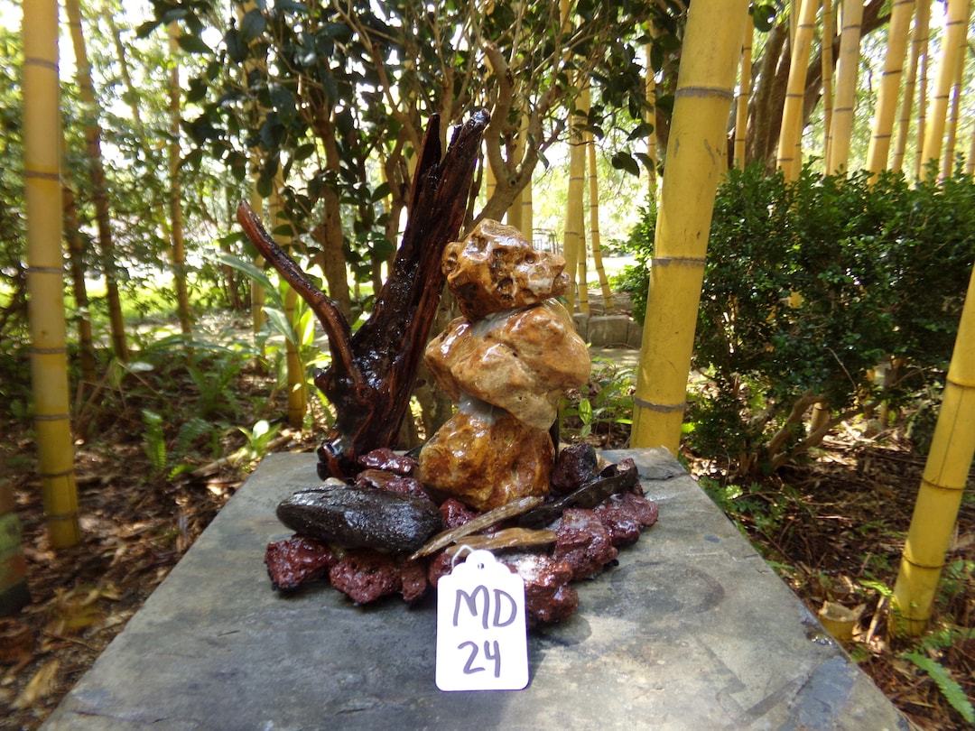 Aquascape: Limestone Cavernous Cave Rock, Driftwood Arrangement ...