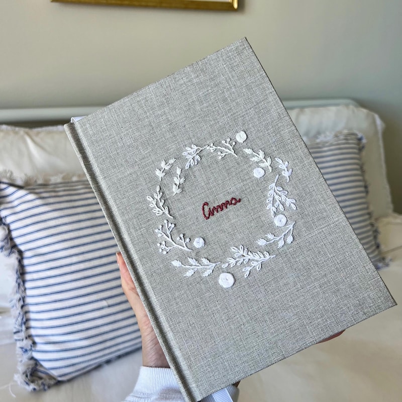 Embroidered Notebook - Etsy