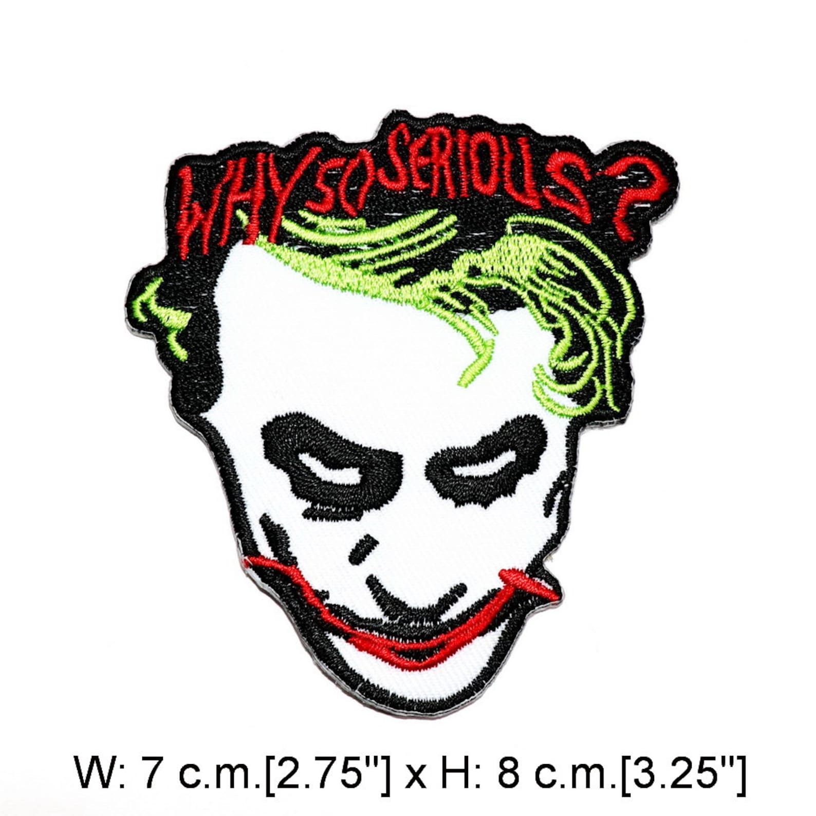 Joker Patch Scary Clown Batman Villains Rock Punk Retro Comic | Etsy