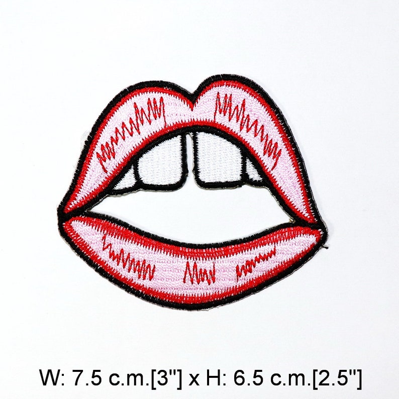 Sexy Lips Patch Mouth Kiss Lipstick Mark Sign Girl Lady Love Etsy