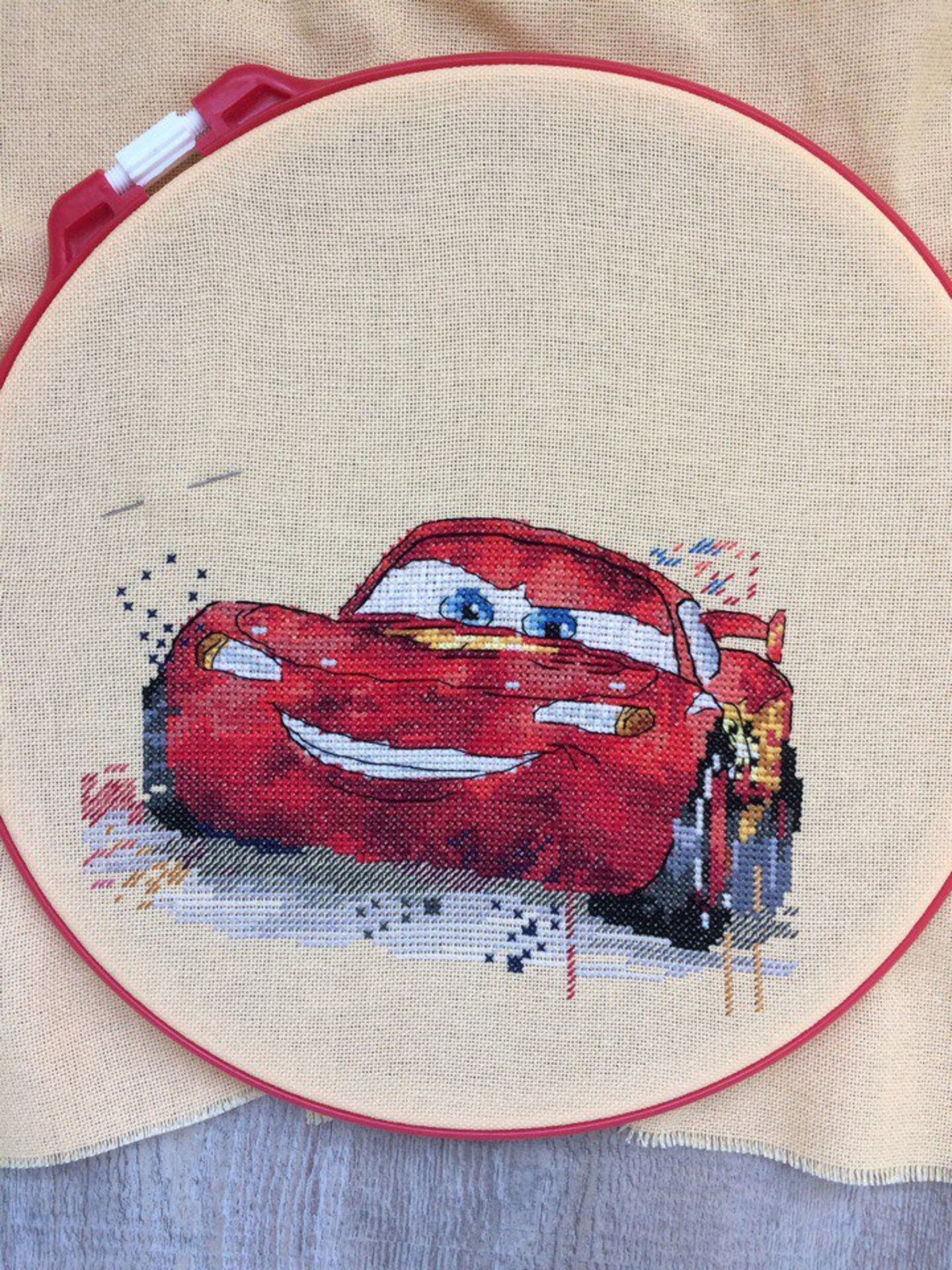 Cross Stitch Pattern Cars set: Lightning McQueen and | Etsy