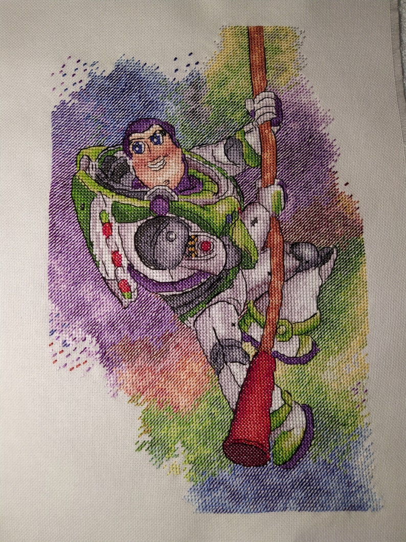 Buzz Lightyear Cross Stitch Pattern DMC Needlepoint Pattern | Etsy