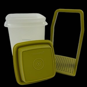 Vintage TUPPERWARE Pick a Deli PICKLE Keeper Container #1330 Avocado ...