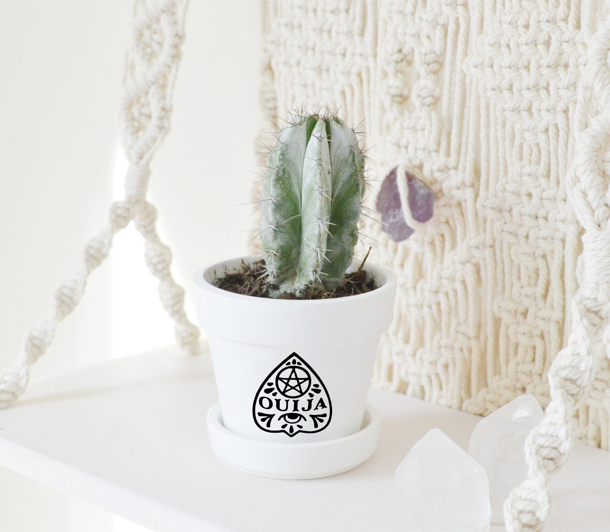 Ouija Spirit Board Oracle Planchette Planter Set Gothic - Etsy
