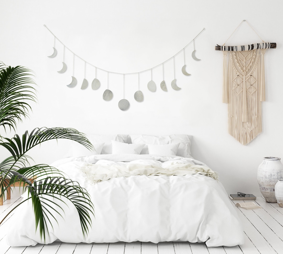 70" Large Moon Phase Wall Hanging | Celestial Moon Cycle Banner | Moon ...