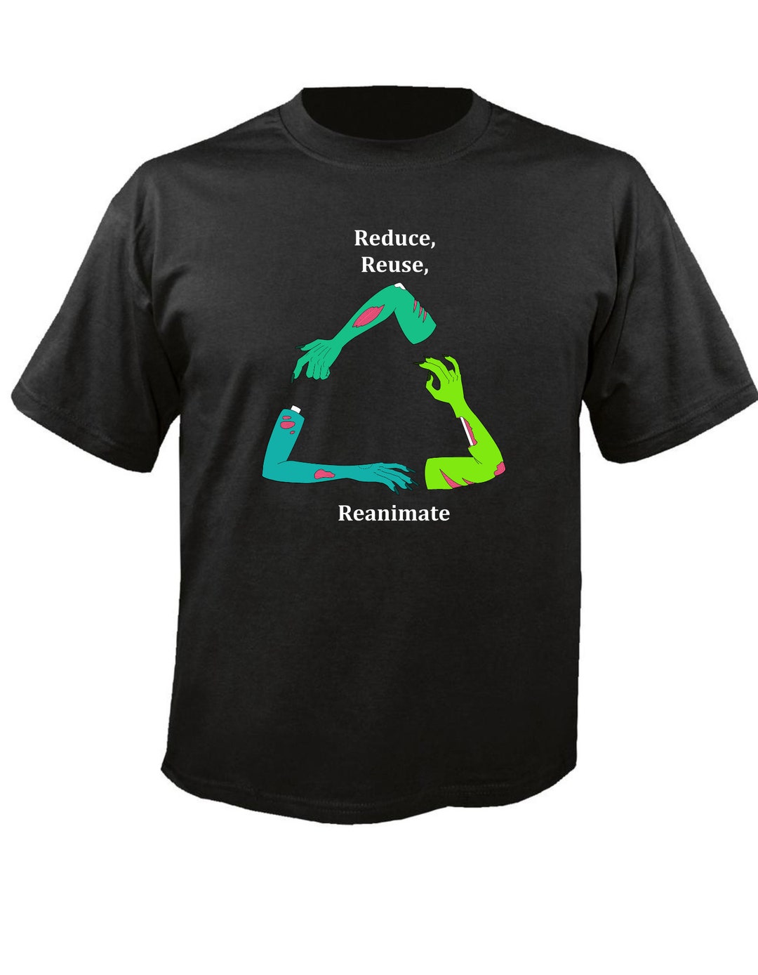 Reduce, Reuse, Reanimate Graphic Tee - Etsy