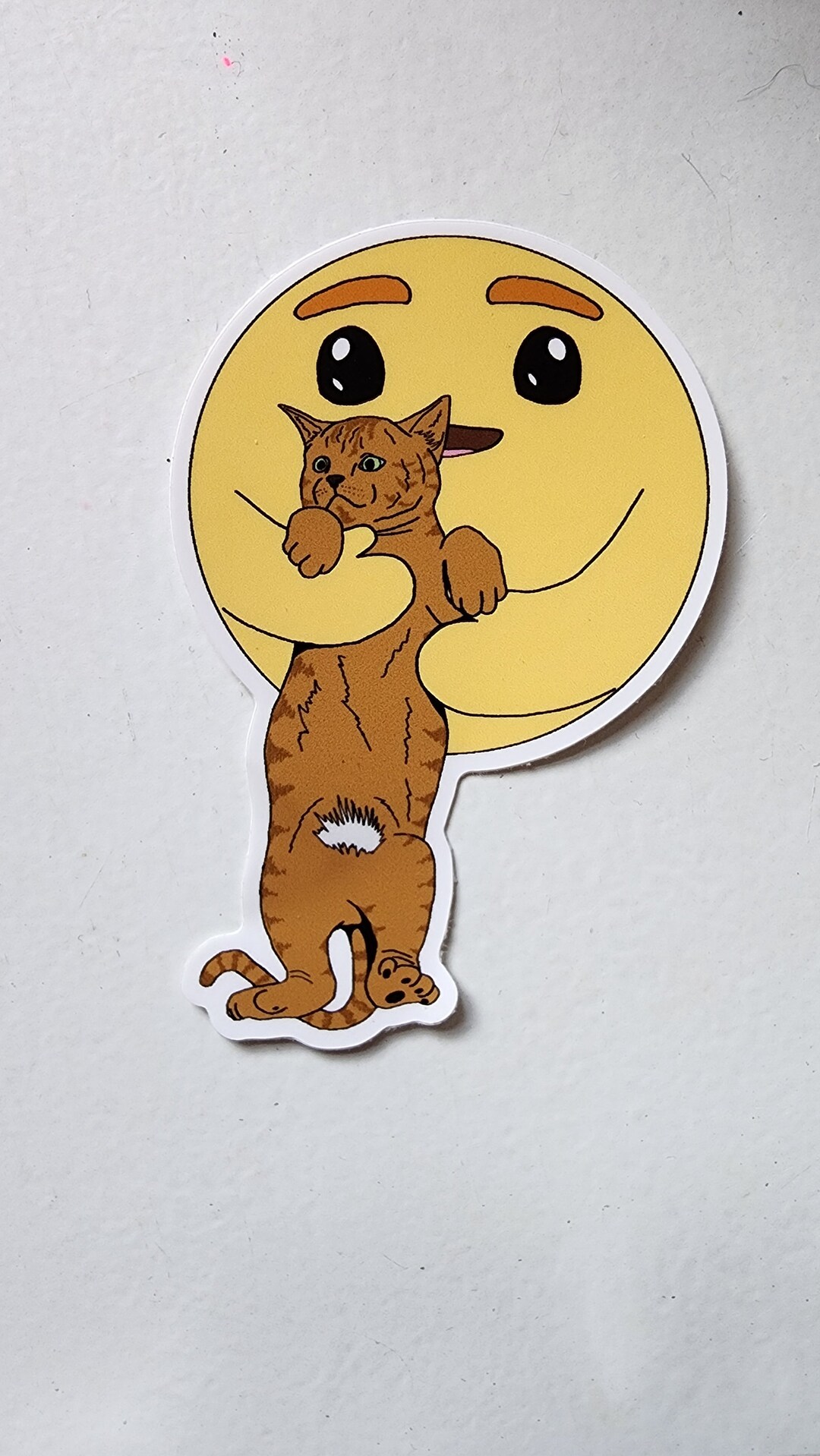 Cat Hug Sticker - Etsy
