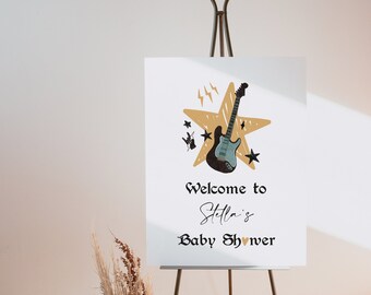 Born to Rock Welcome Sign - Etsy