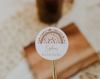 Neutral Rainbow Party Decor - Etsy