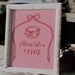 Coquette Bow Girl Party Table Decor Signs | Coquette Pink and Red Bows ...
