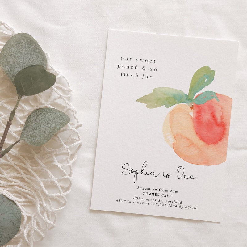 Peach Birthday - Etsy