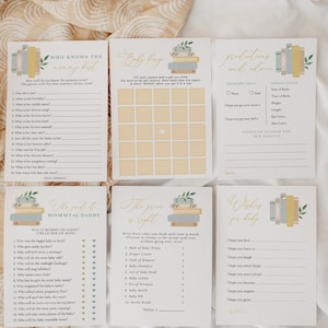 Storybook Baby Shower Baby Shower Editable Game Bundle, Book Lover Baby ...
