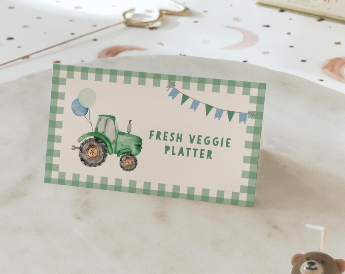 Tractor Food Signs, Tractor Birthday Party Signs, Instant Download ...