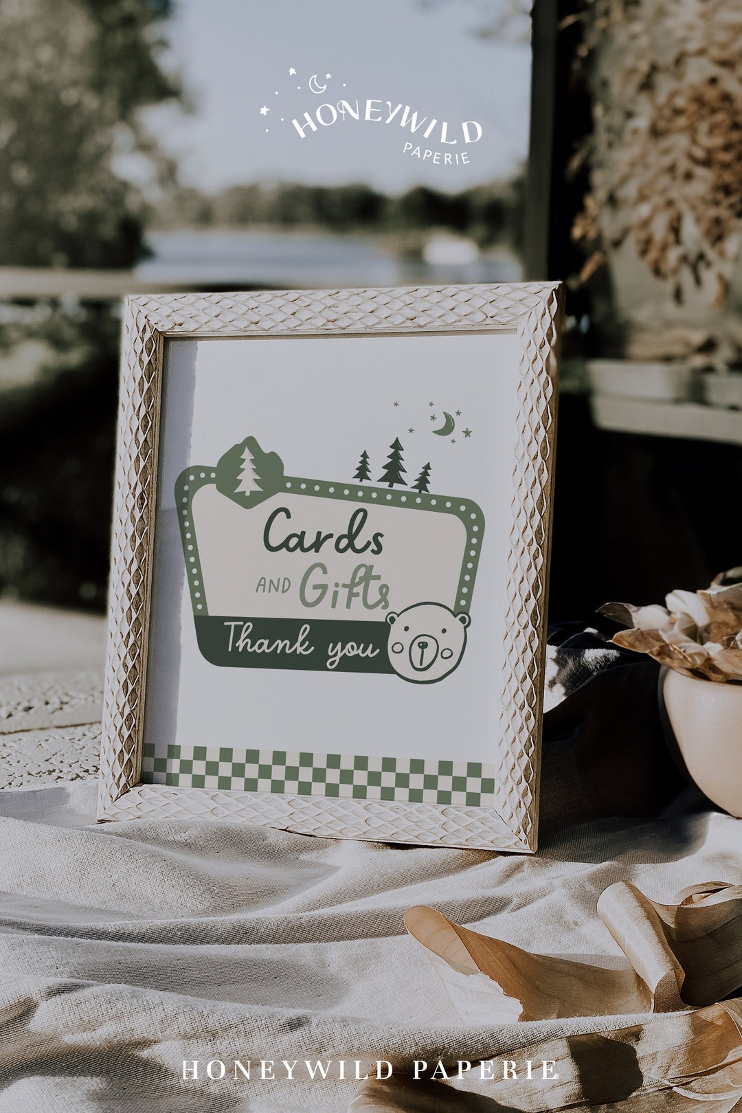 One Happy Camper Table Signs - Editable 8x10 & 5x7 Camping Birthday ...