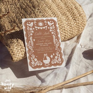 Editable Boho Talavera Baby Shower Invitation - Cielito Lindo Papel ...