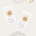 Neutral Boho Sun Party Favor Tags, Sunshine Baby Shower Thank You Favor ...