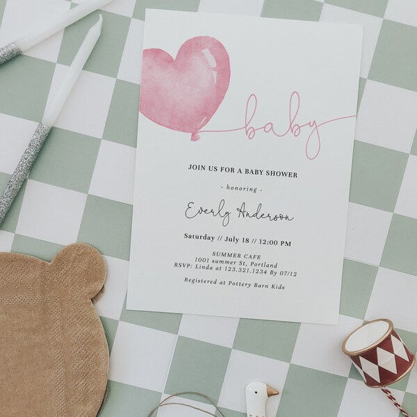 Baby Shower Heart - Etsy
