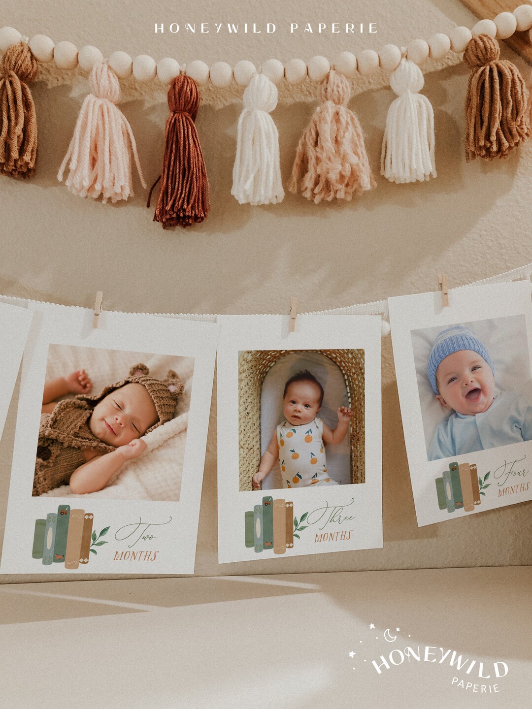 My First Chapter Birthday Monthly Photo Banner, Storybook A New Chapter ...