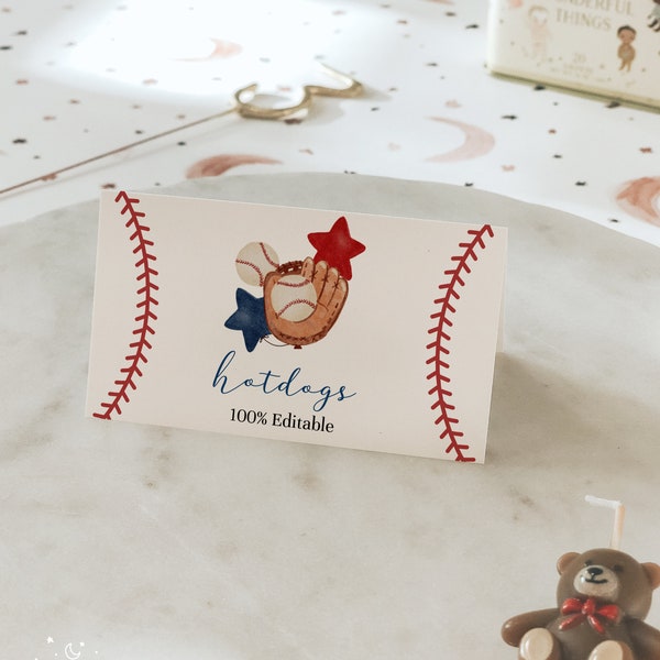 Baseball Place Cards - Etsy