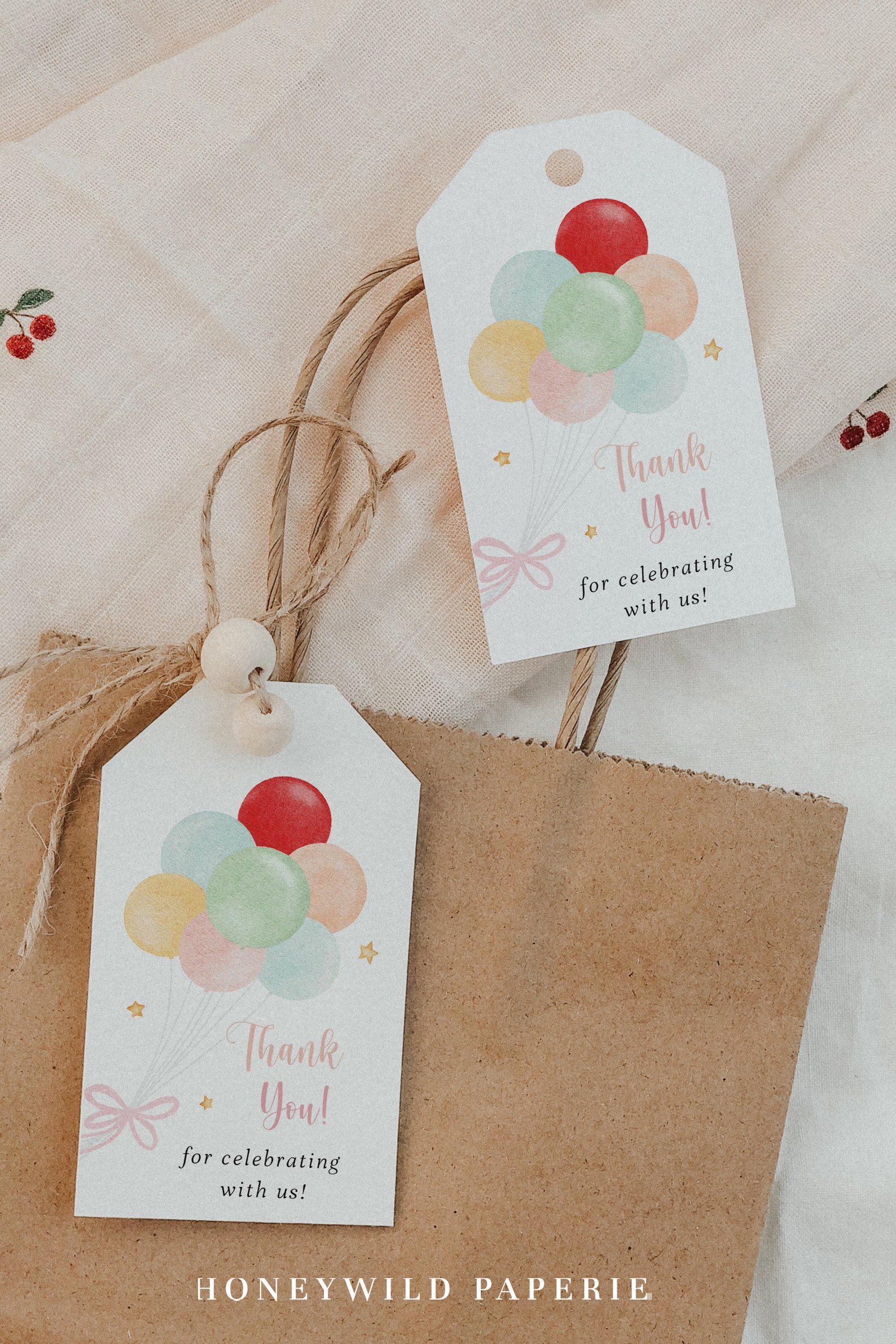 The Wonderful Things You Will Be Themed Party Thank You Favor Tags ...