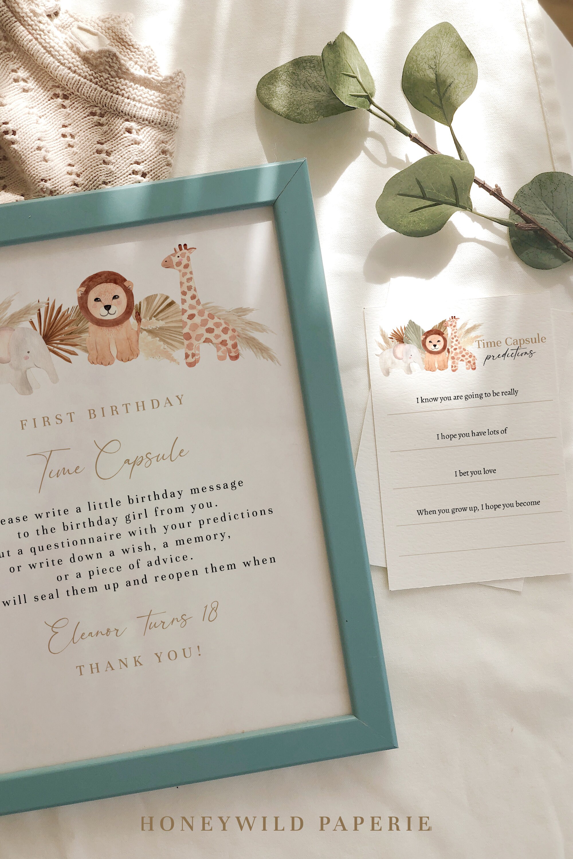 Boho Wild One 1st Birthday Time Capsule Sign Boho Jungle 1st - Etsy