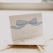 Customizable Elegant Blue Bow Baby Shower Invitation Set for Girl or ...