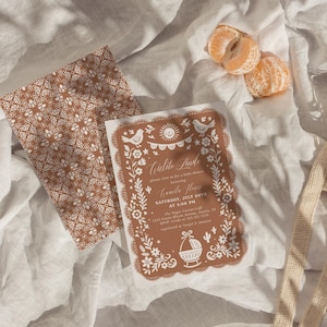 Editable Boho Talavera Baby Shower Invitation - Cielito Lindo Papel ...