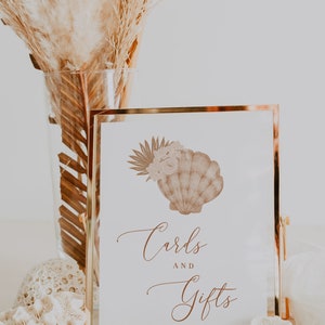 Fully Editable Boho Mermaid Party 8x10" Custom Sign Template, Bohemian ...