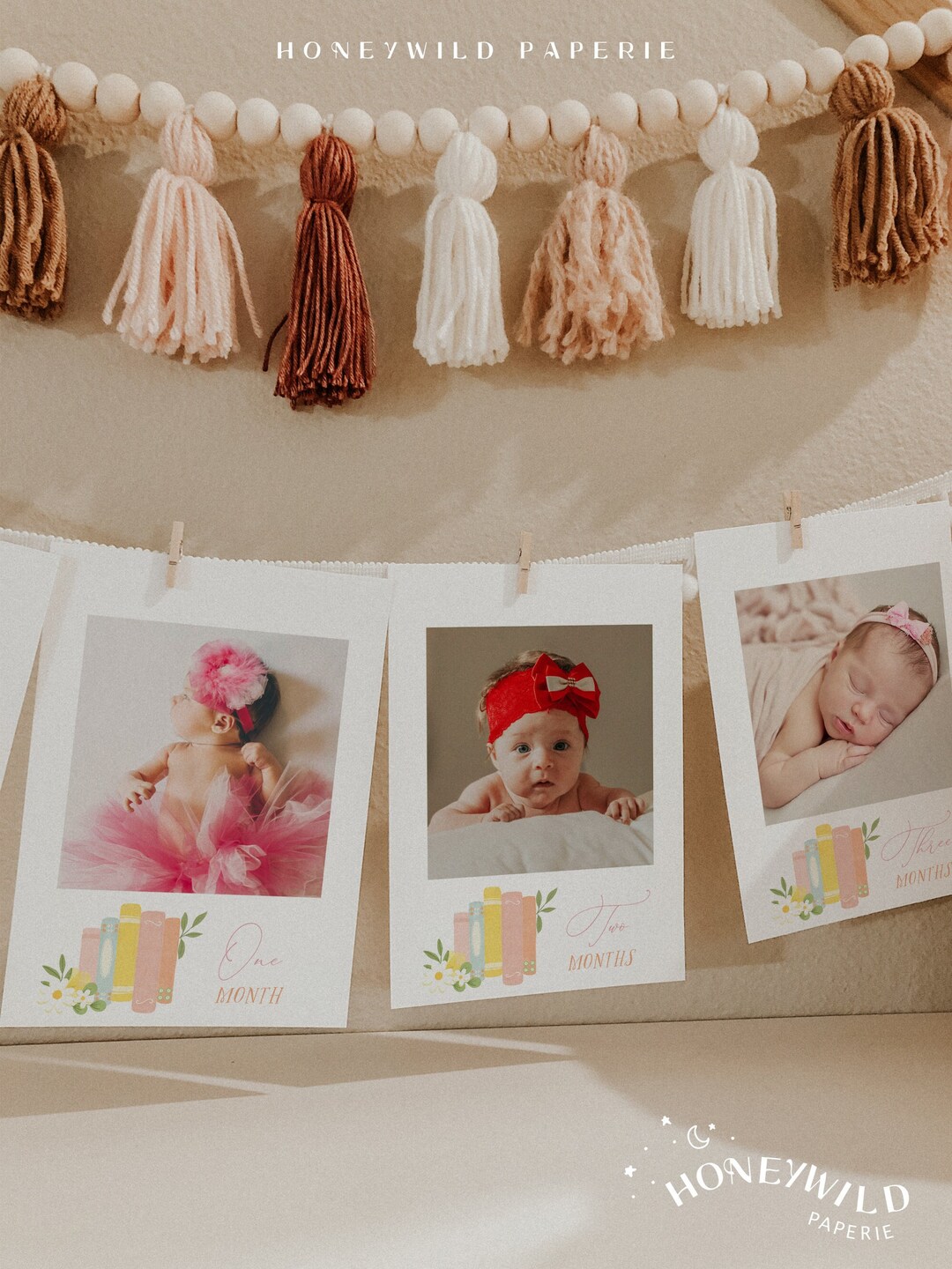 My First Chapter Birthday Monthly Photo Banner, Storybook A New Chapter ...