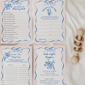 Editable Floral Baby Shower Game Bundle - Baby in Bloom Baby Shower ...