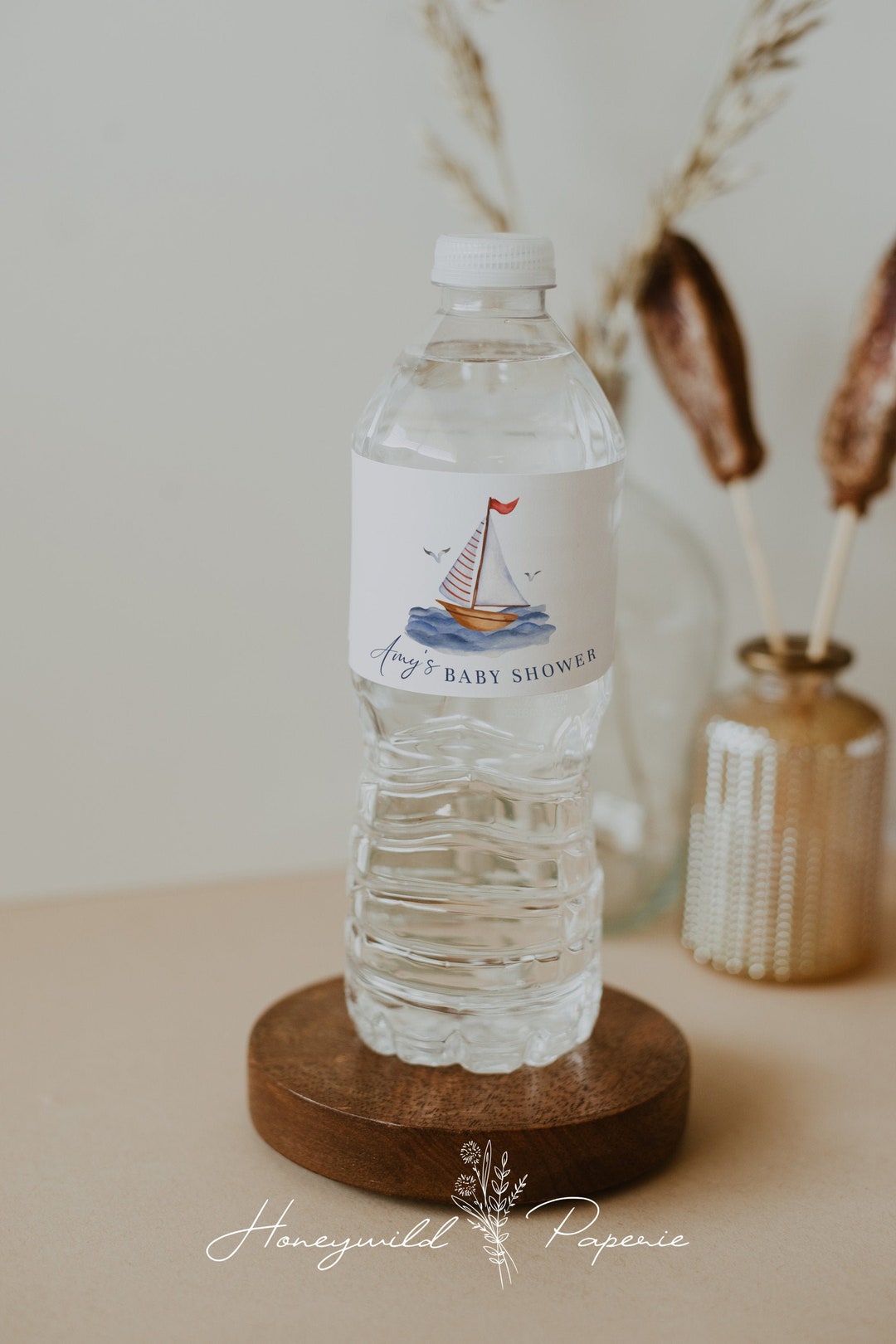 Nautical Party Water Bottle Labels Sailboat Water Bottle - Etsy