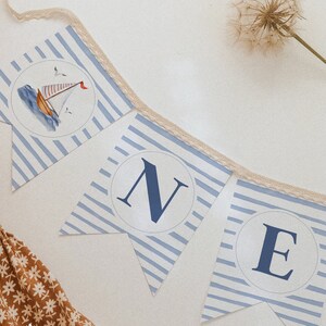 Nautical Birthday Banner Template, Navy Birthday, DIY High Chair Banner ...