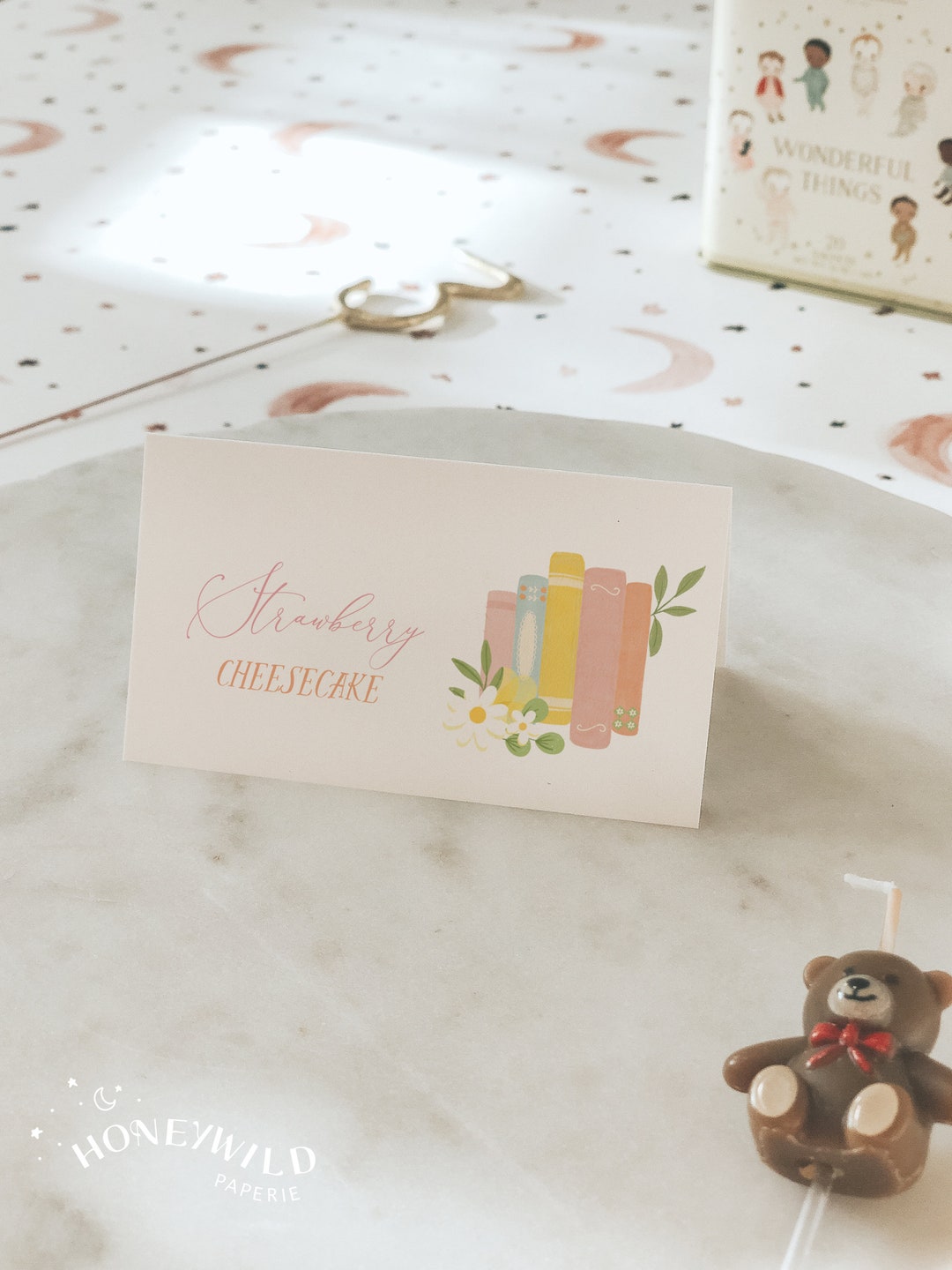 Editable Storybook Party Food Label Tent Card - Customize Your Buffet ...