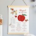 Apple Birthday Baby 1st Birthday Milestone Sign Apple of Our - Etsy