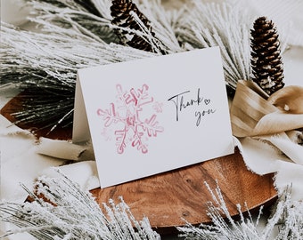 Snowflake Thank You | Etsy