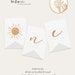Neutral Boho Sun Birthday Banner Template First Trip Around - Etsy