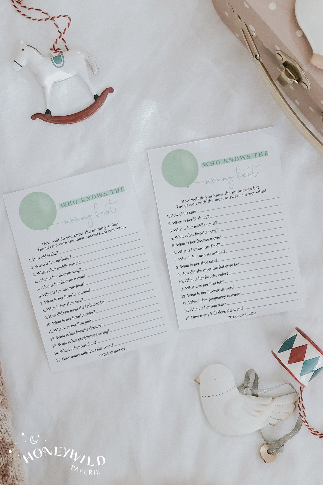 Quién conoce a mamá, la mejor plantilla de juego de baby shower, juego ...