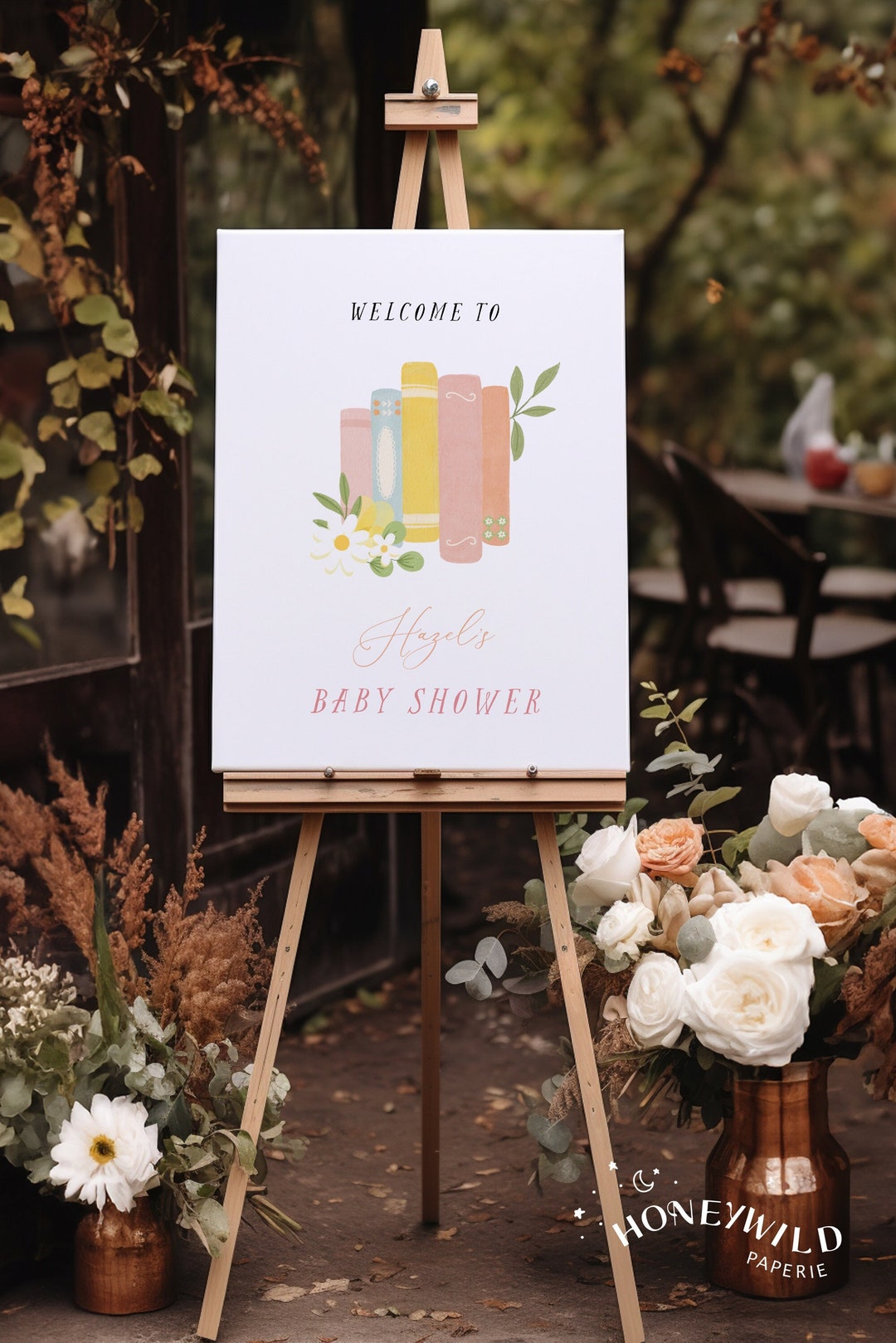 Storybook Welcome Sign Template - Girl Book Themed Birthday Party ...