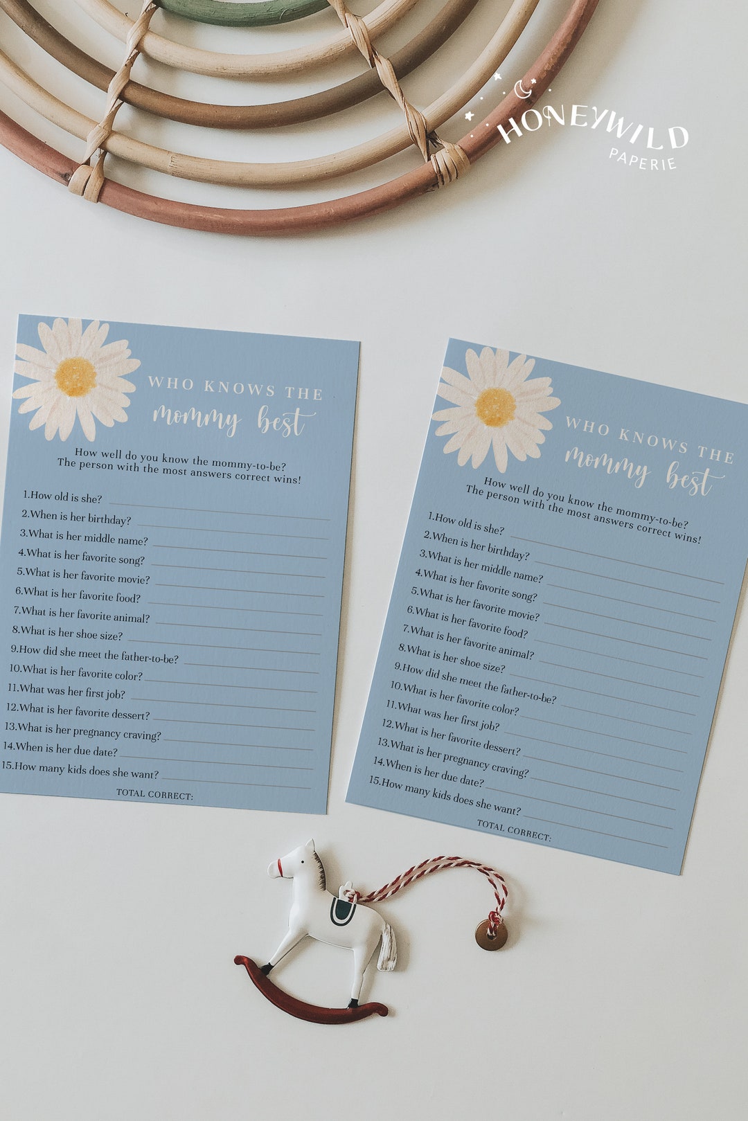 Quién conoce a mamá, la mejor plantilla de juego de baby shower, juego ...