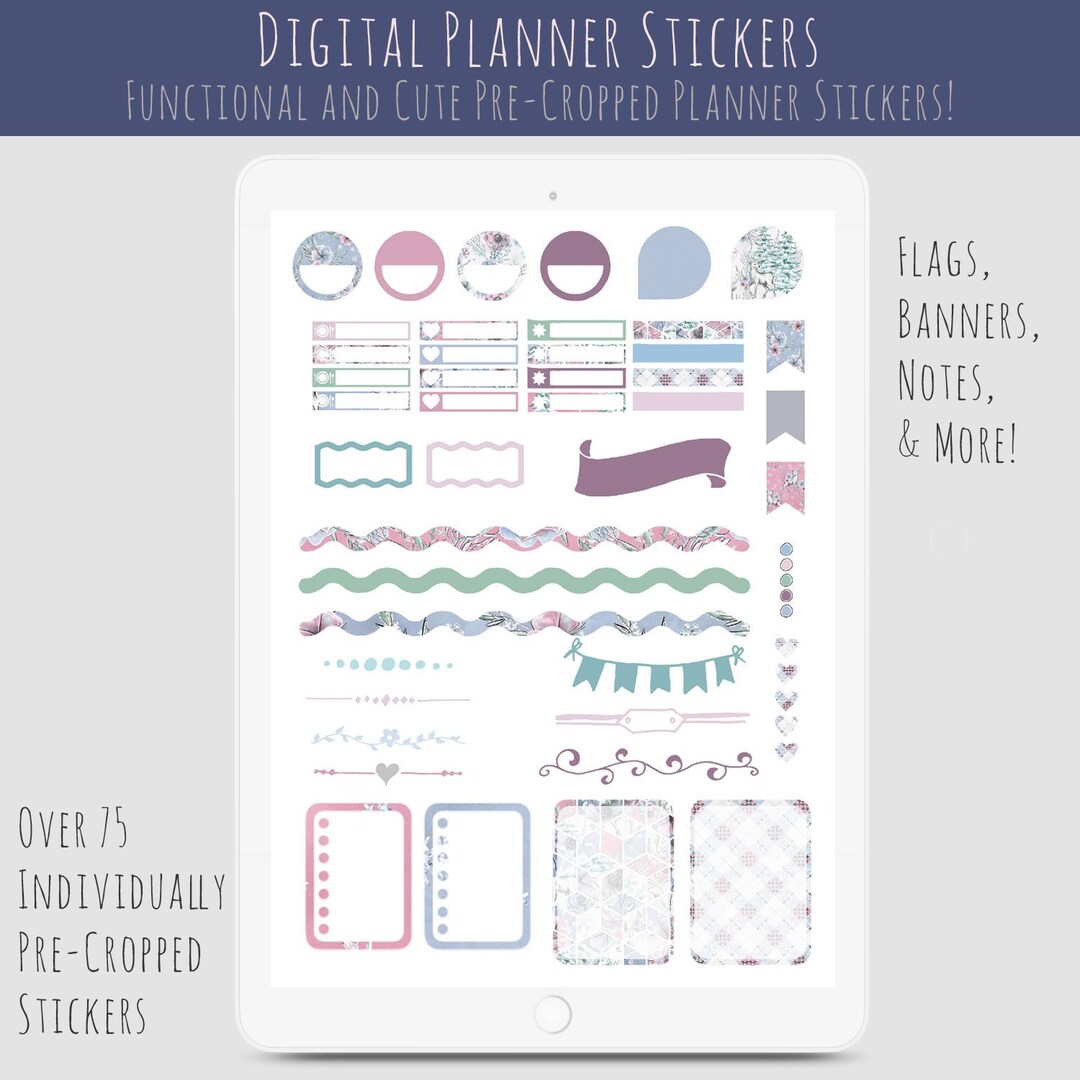 Winter Digital Sticker Kit | Digital Stickers | Weekly Kit | Planner ...