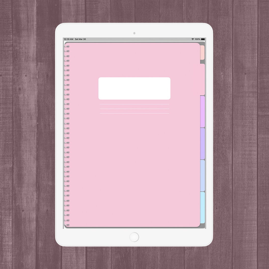 Digital Notebook | Five Subject Student Notebook | Cornell and Dot Grid ...