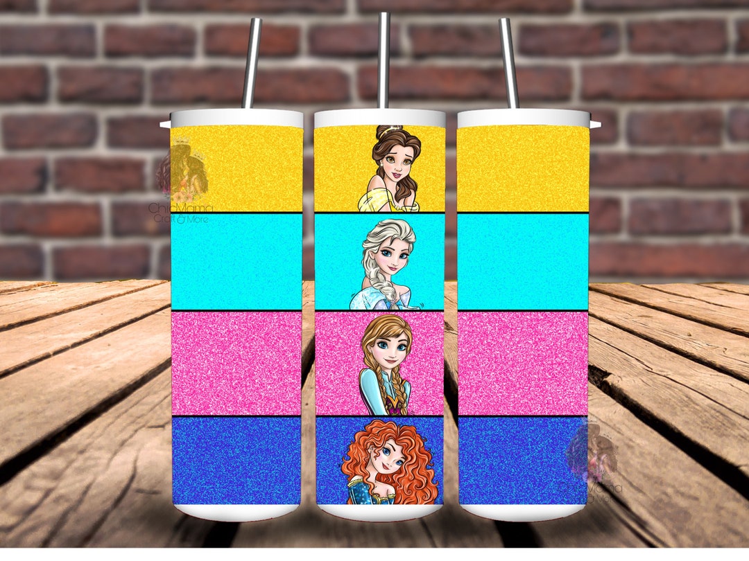 Personalized Disney Princess Tumbler 20 Onz Water Bottle, Disney ...