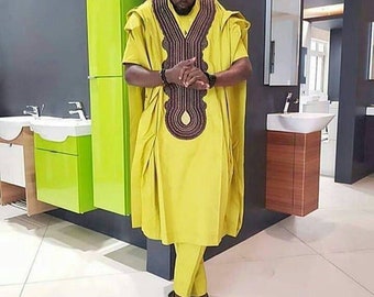 Ochuko African agbada set matching shirt and pant/African | Etsy