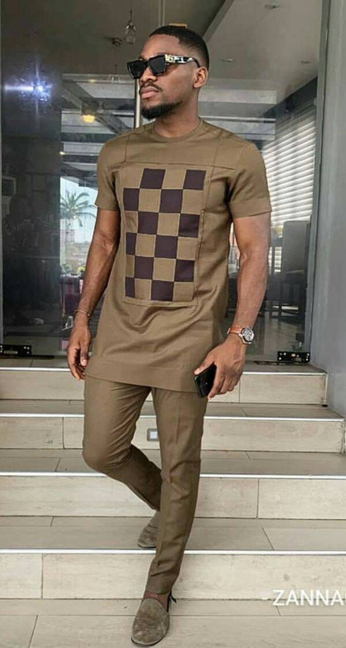 Imole African Men Shirt and a Matching Pant Set/african - Etsy