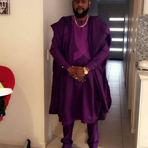 Sile African 3 Piece Suit Agbada Set Matching Shirt and - Etsy