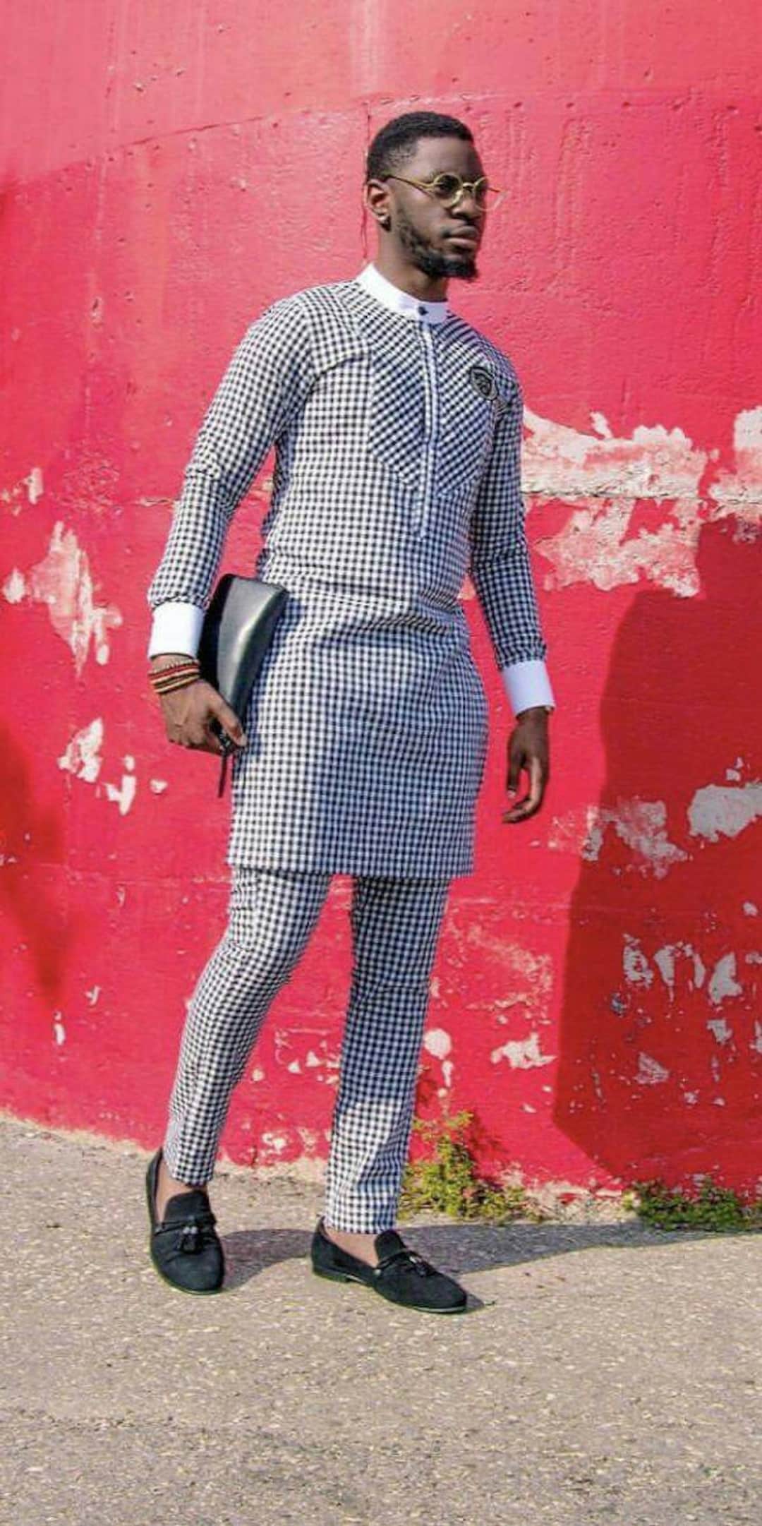 2 Piece African Dress for Men, Dashiki Men's Festival Suit, Afro ...