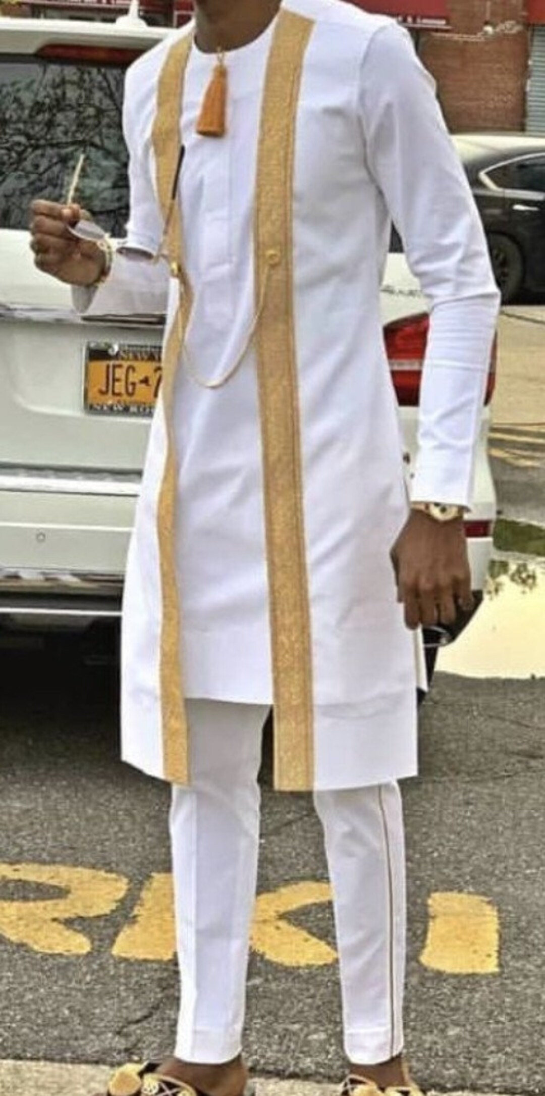 Gbade African Men Shirt and a Matching Pant Set/african Clothing ...