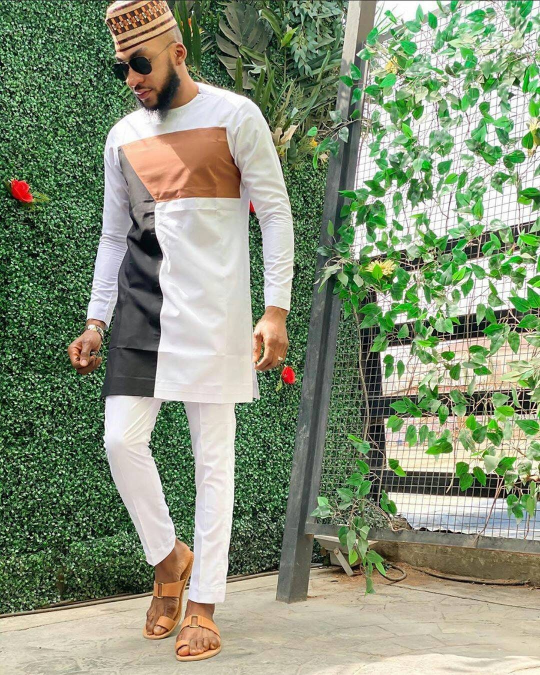 Ile African Men Shirt and a Matching Pant Set/african Clothing/african ...