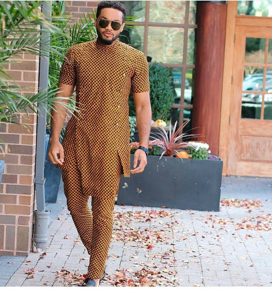 Debo African Men Dashiki Suit / 2 Piece Wedding Suit Mens Wear / Afro ...